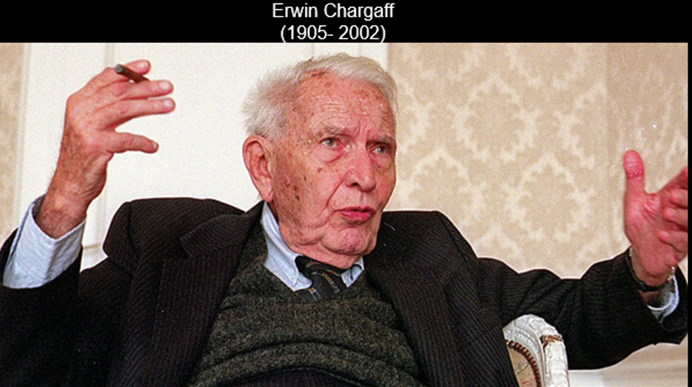 Chapter 4: Chargaff measures the relative abundance of the four bases in DNA and upends the ...